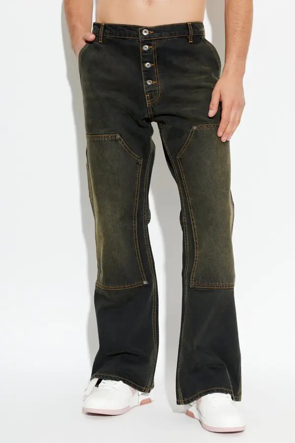 Off-White Flared Leg Jeans