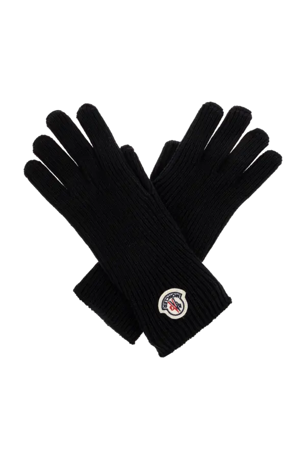 Moncler Wool Gloves - Black