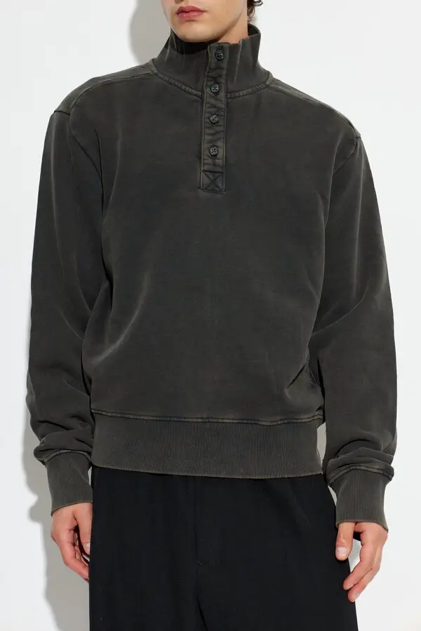 ENTIRE STUDIOS Sweatshirt With A Button-up Collar