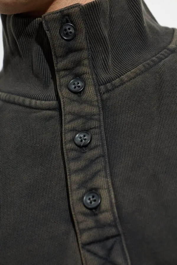 ENTIRE STUDIOS Sweatshirt With A Button-up Collar