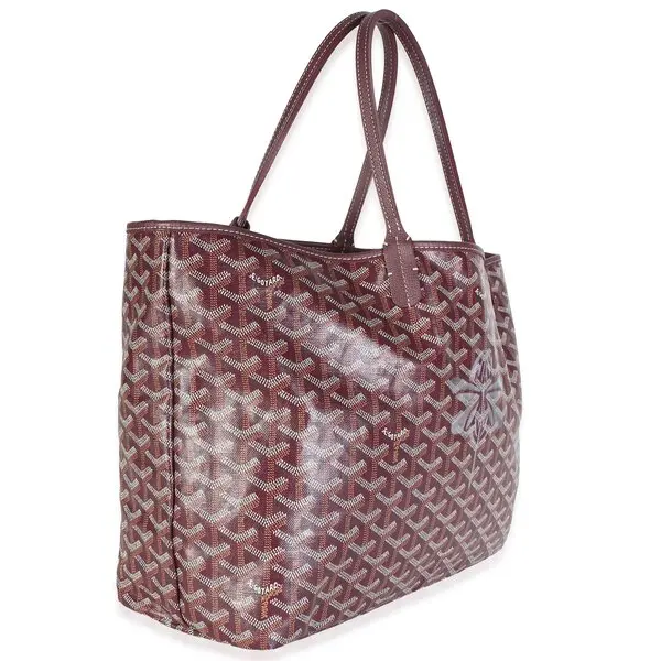 Goyard Burgundy Goyardine Canvas Dragon Fly Saint Louis Pm
