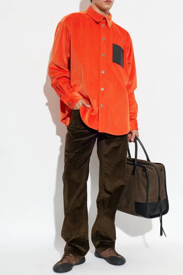 Loewe Corduroy Shirt With Logo