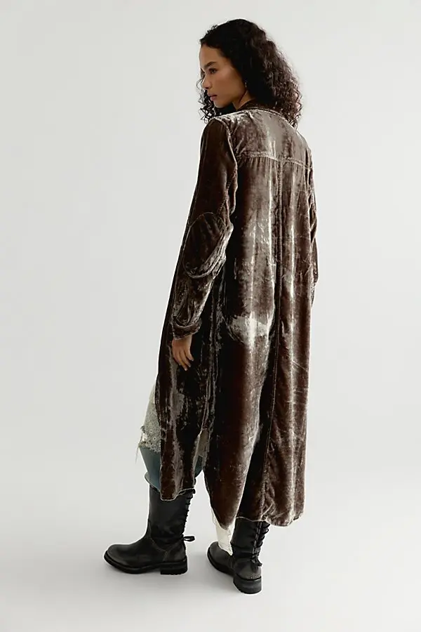 NICHOLAS K Sylas Velvet Button Down Shirt
