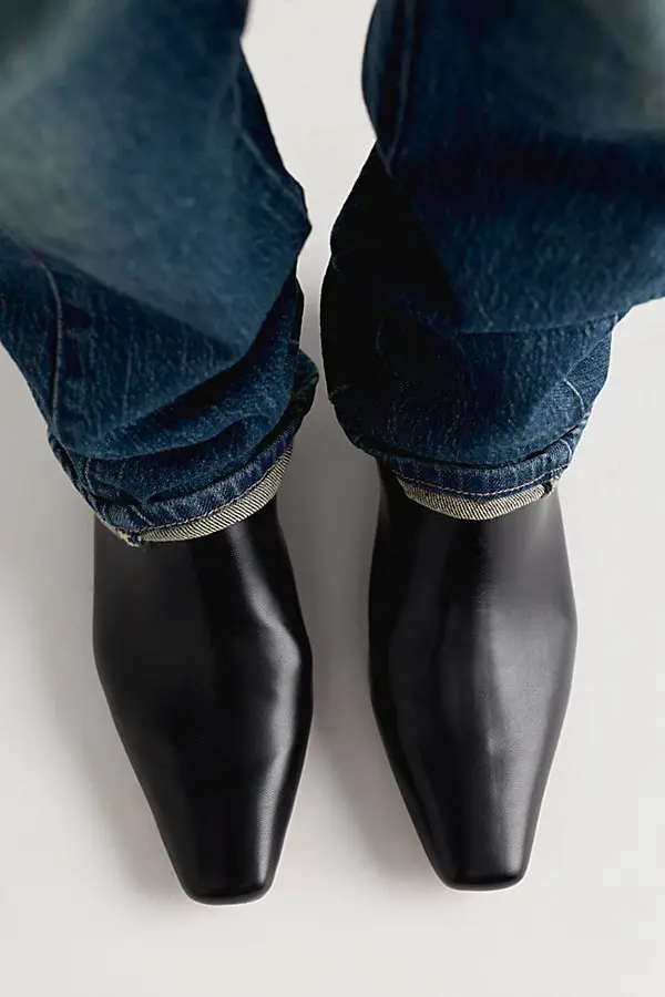 Free People Easy Does It Leather Ankle Boots