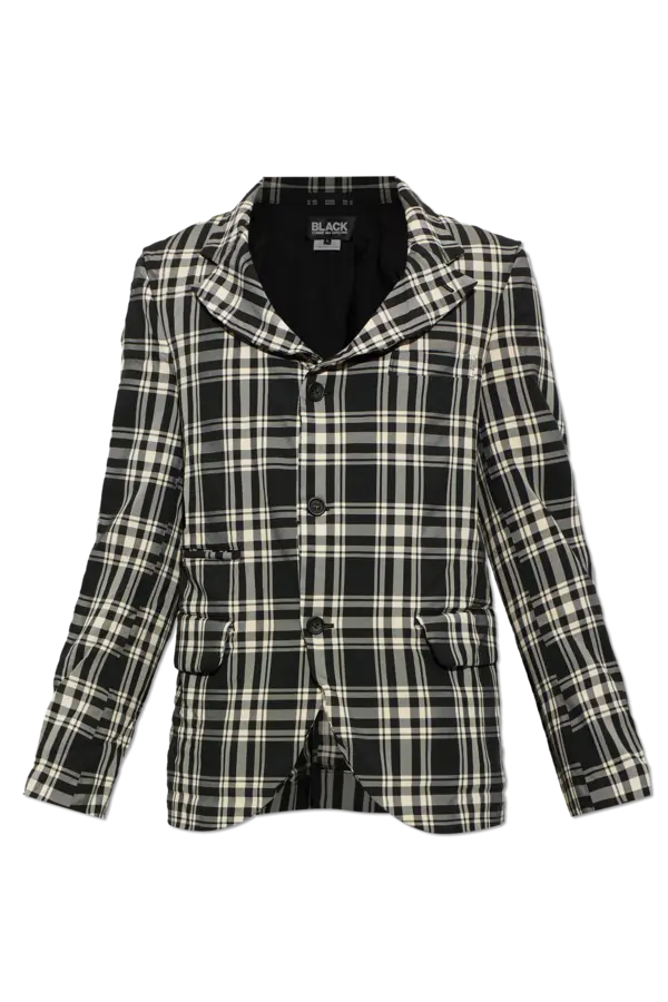 Comme Des Garçons Blazer With Open Lapels - Black