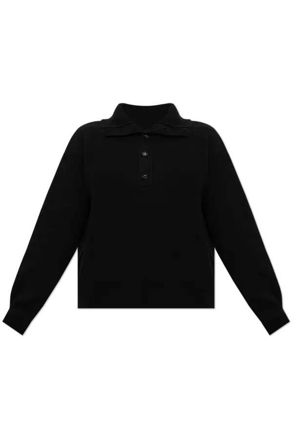 AMI Paris Wool Sweater - Black