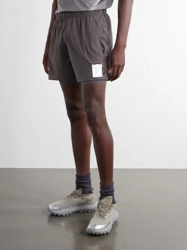 Satisfy Rippy&trade; Layered 5" Cordura&reg; And Justice&trade; Running Shorts - Gray