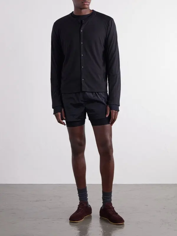 Literary Sport Walker Wool And Coolmax®-blend Running Jacket