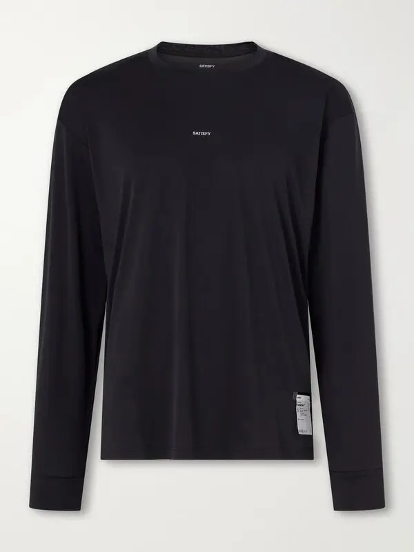 Satisfy Logo-print Recycled Auralite™ T-shirt
