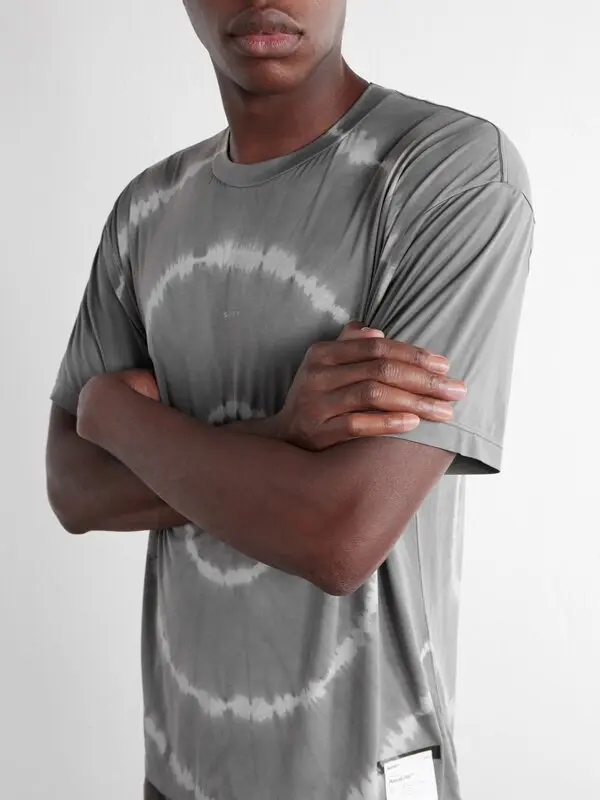 Satisfy Logo-print Tie-dyed Auralite™ T-shirt