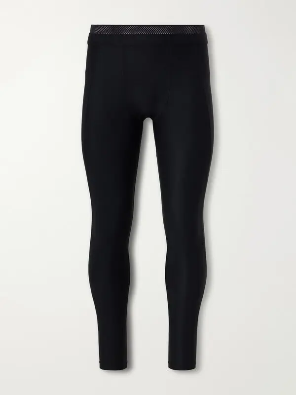 Literary Sport Mare Drawstring Stretch-jersey Running Leggings