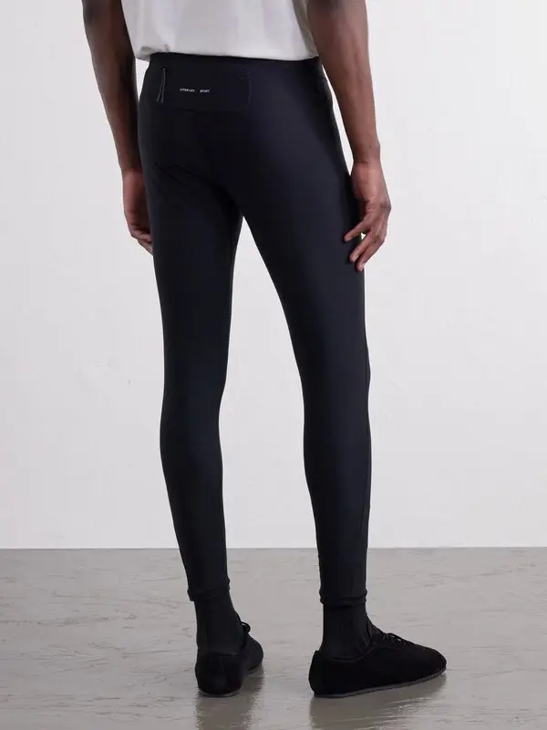 Literary Sport Mare Drawstring Stretch-jersey Running Leggings