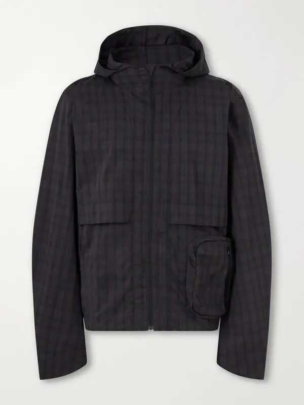 Literary Sport Ashbery Checked Shell Jacket