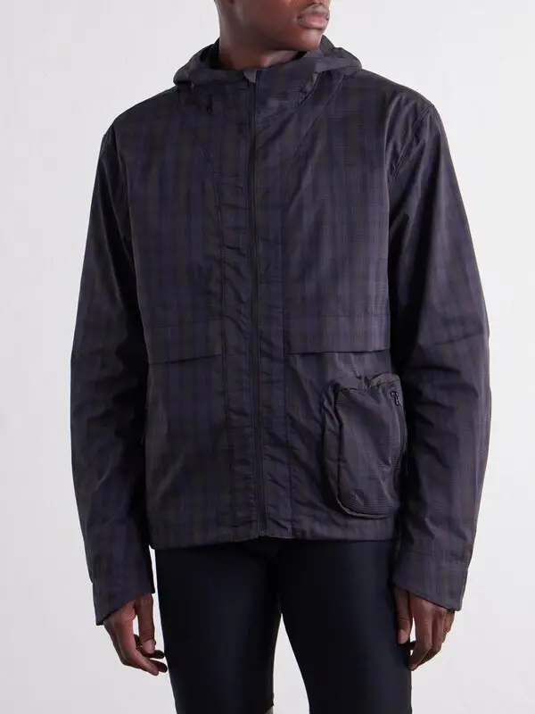Literary Sport Ashbery Checked Shell Jacket