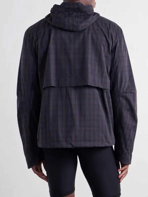 Literary Sport Ashbery Checked Shell Jacket