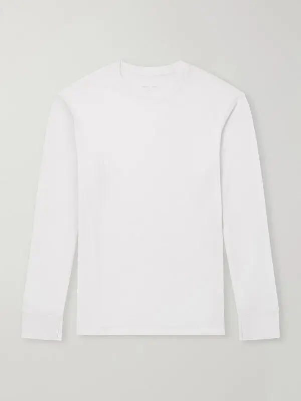 Literary Sport Weldon Waffle-knit Wool T-shirt