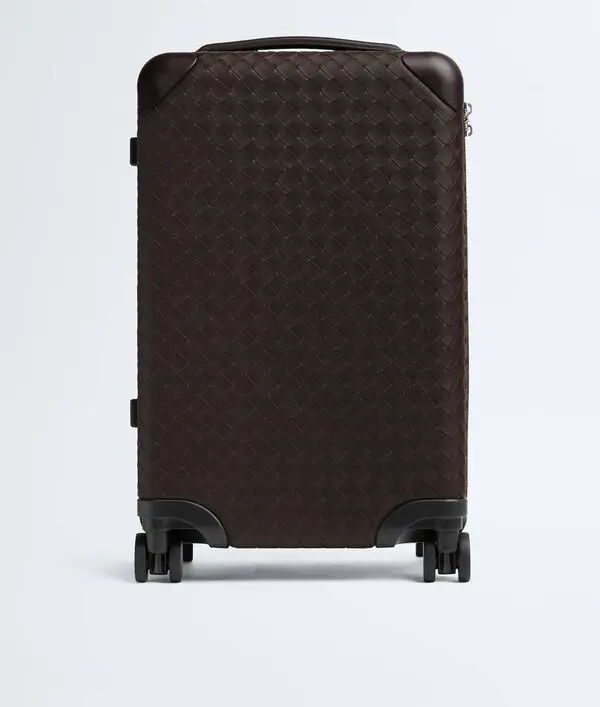 Bottega Veneta Odyssey Intrecciato Cabin Suitcase - Fondant