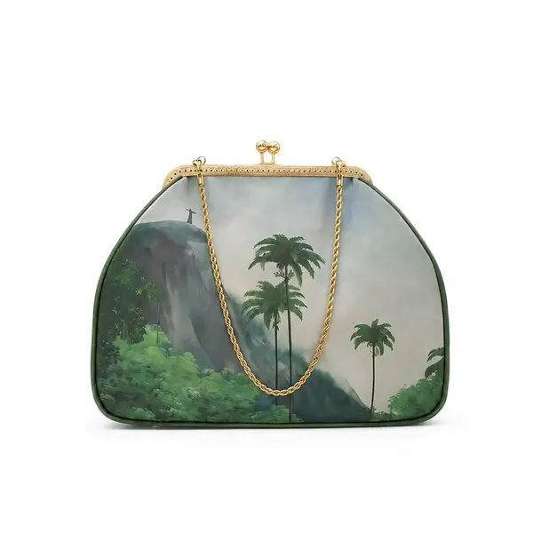 BOSSA BRASIL Rio Print Canvas And Leather Shoulder Bag – Redentor