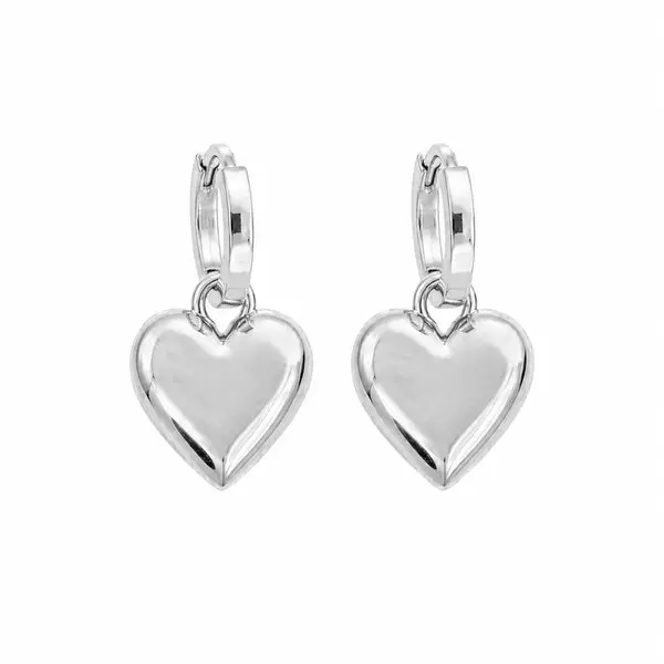 CIER Huggie Heart Drop Earrings