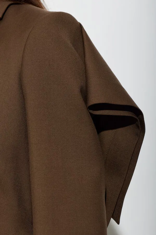 Loewe Wool Blazer With Decorative Back