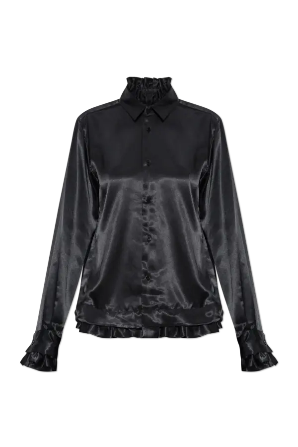 Comme Des Garçons Ruffled Shirt - Black