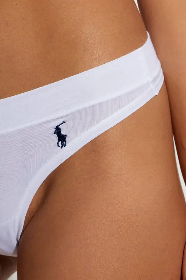 Polo Ralph Lauren Cotton Thong With Logo