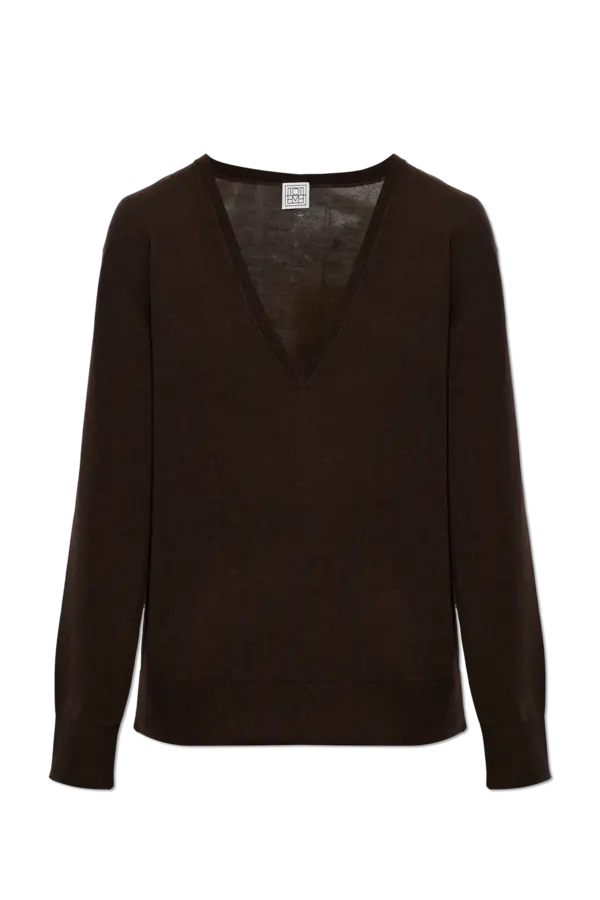 TOTEME V-neck Sweater - Brown