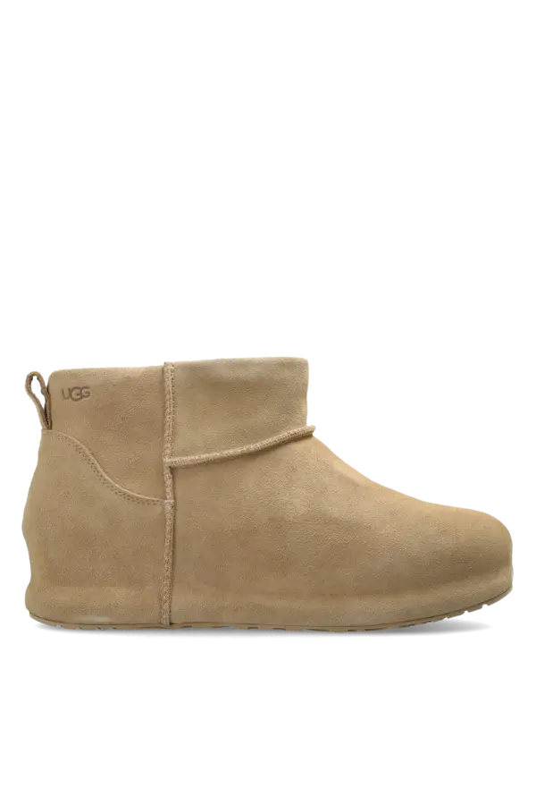 UGG Suede Snow Boots ‘classic Mini Enwrap - Beige