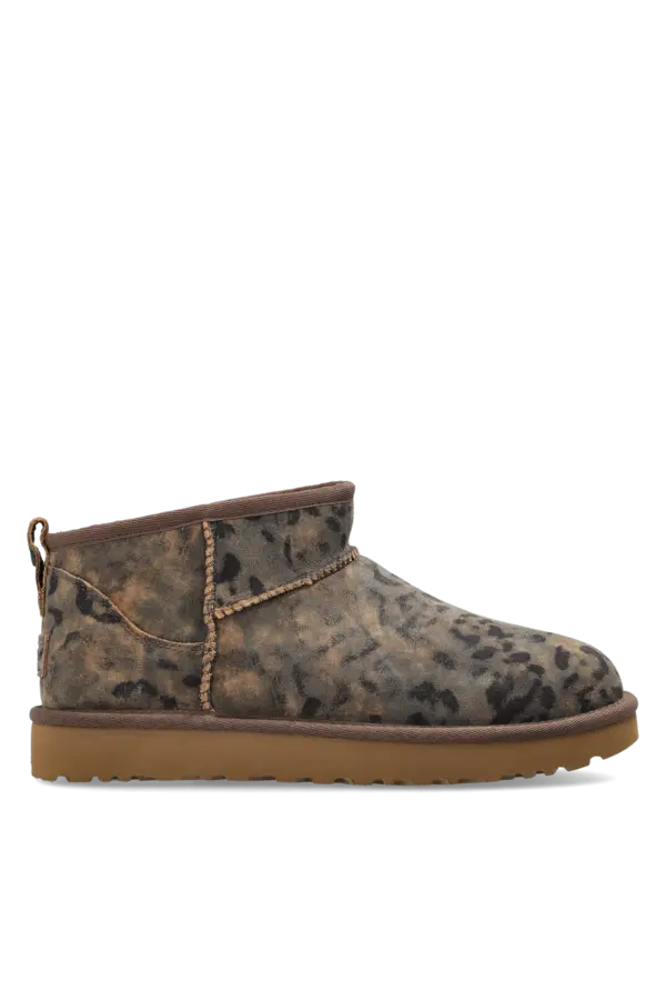UGG Suede Snow Boots ‘classic Ultra Mini Spotted - Brown