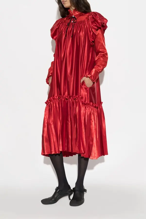 Comme Des Garçons Dress With Puff Sleeves