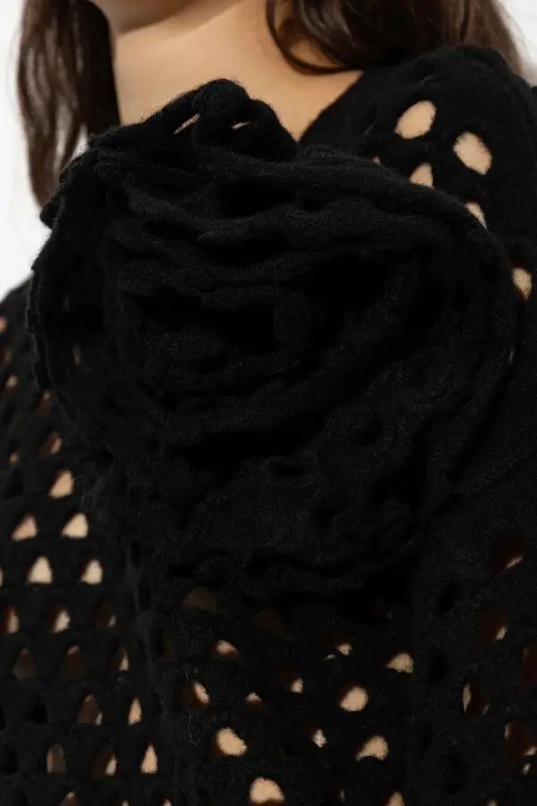 Blumarine Woolen Openwork Sweater
