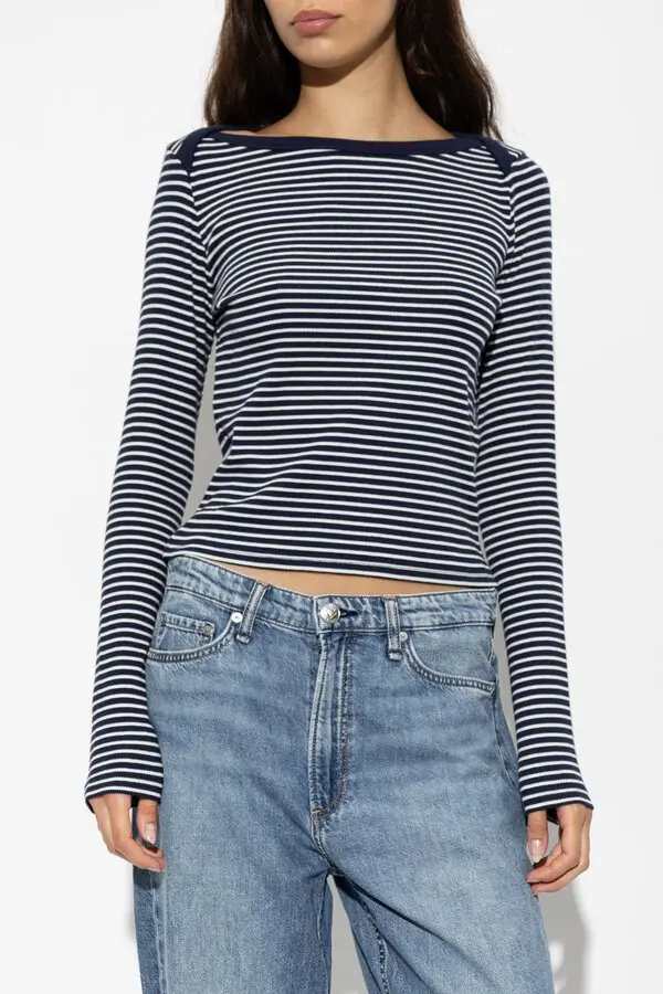 Rag & Bone Striped Pattern Top