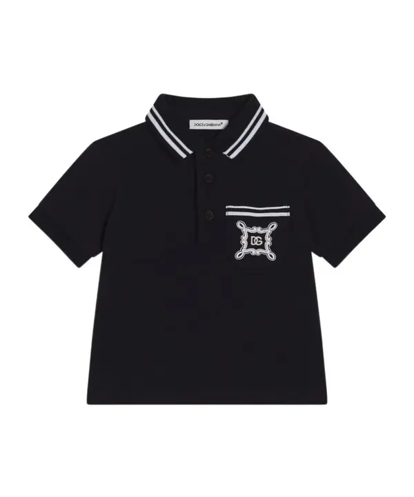 Dolce & Gabbana Logo-embroidered Polo Shirt