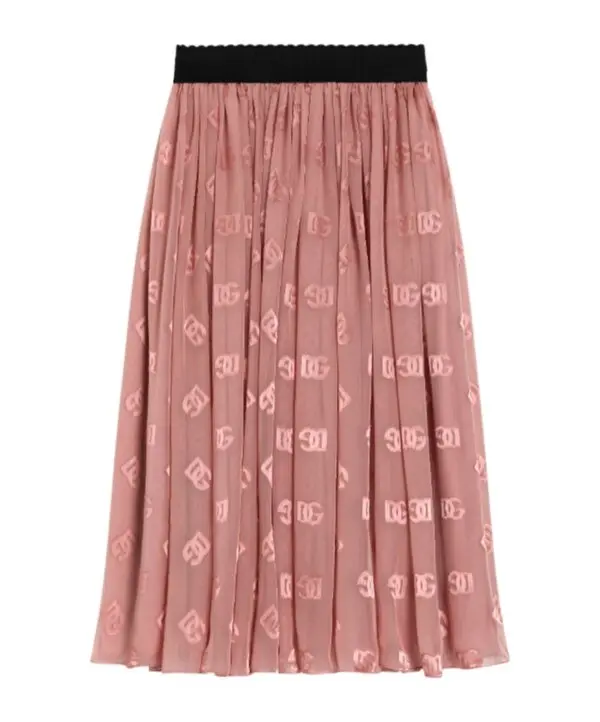 Dolce & Gabbana Embroidered-logo Maxi Skirt