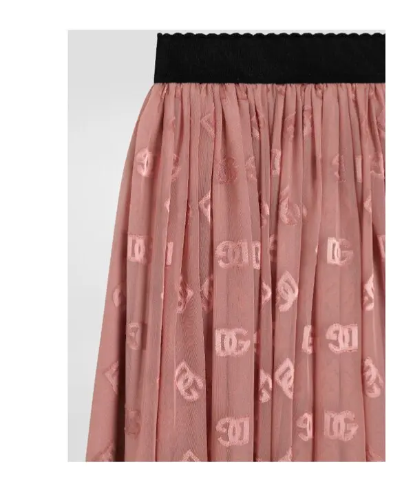 Dolce & Gabbana Embroidered-logo Maxi Skirt