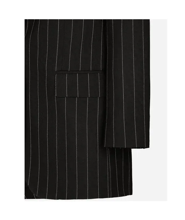 Dolce & Gabbana Pinstripe Padded-shoulder Blazer