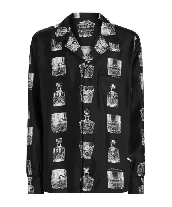 Dolce & Gabbana Dolce Gabbana Printed Long Sleeve Shirt