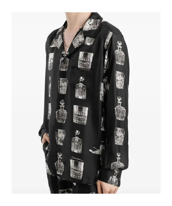 Dolce & Gabbana Dolce Gabbana Printed Long Sleeve Shirt