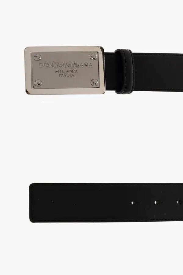 Dolce & Gabbana Dolce Gabbana Logo Plaque Belt