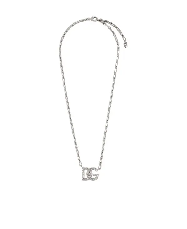 Dolce & Gabbana Logo-charm Chain-link Necklace