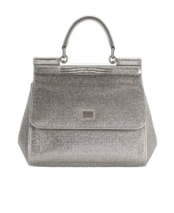 Dolce & Gabbana Dolce Gabbana Sicily Small Handbag - Gray