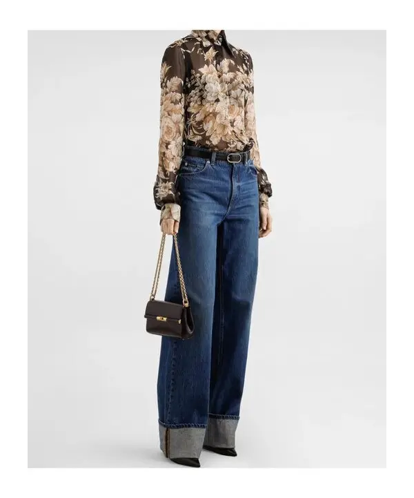Dolce & Gabbana Dolce Gabbana Logo Plaque Turn-up Hem Jeans