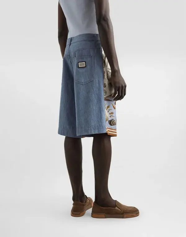 Dolce & Gabbana Cotton-silk Bermuda Shorts