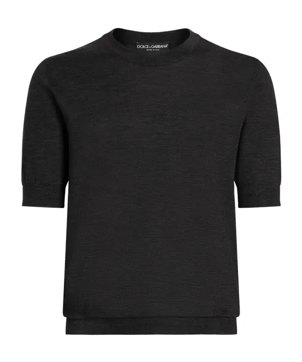 Dolce & Gabbana Short-sleeve Crew-neck T-shirt - Grey