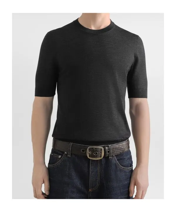 Dolce & Gabbana Short-sleeve Crew-neck T-shirt - Grey
