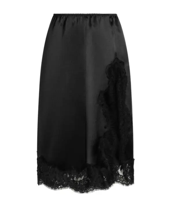 Dolce & Gabbana Dolce Gabbana A-line Satin Midi Skirt