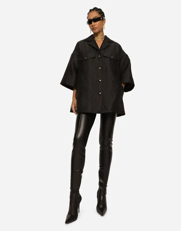 Dolce & Gabbana Floral-jacquard 3/4 Sleeves Jacket