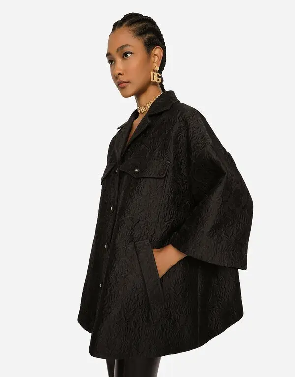 Dolce & Gabbana Floral-jacquard 3/4 Sleeves Jacket