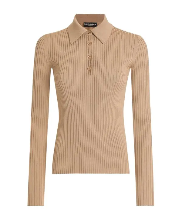 Dolce & Gabbana Dolce Gabbana Polo-shirt Collar Ribbed Pullover