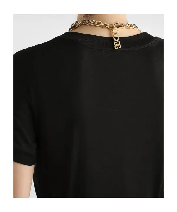 Dolce & Gabbana Dolce Gabbana Bow Detailed Jersey T-shirt